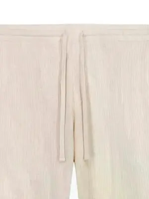 Hartford Cotton Waffle-knit Drawstring Shorts - Neutrals