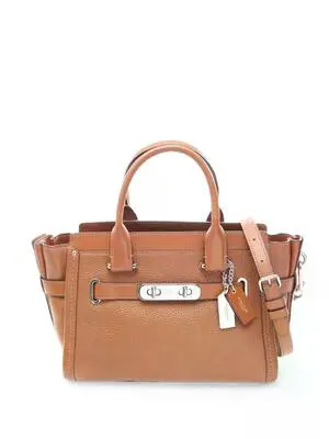 COACH VINTAGE 2010s 27 Swagger Handbag - Brown