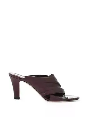Paris Texas Maria Criss-cross Band Mules - Red