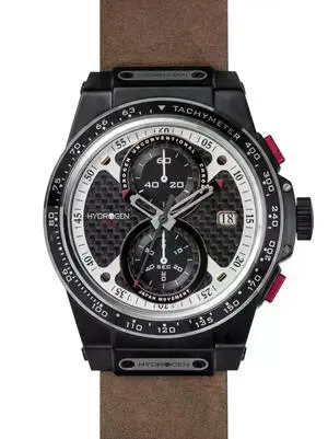 HYDROGEN Otto 44mm Chronograph Tachymeter Watch - Black