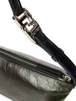 Fendi Vanity Pouch Small Crackled Leather Bag