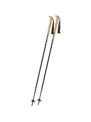 KOMPERDELL Fx L Carb Vario Summit Cork-grip Adjustable Trekking Poles - Black