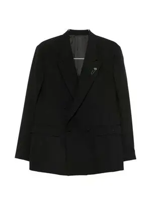 LARDINI Double-breasted Peak-lapel Jacket