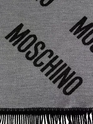 Moschino Monogram-print Fringed Scarf