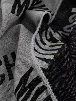Moschino Monogram-print Fringed Scarf