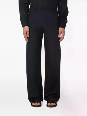 DIESEL® Wide-leg Five-pocket Trousers - Black