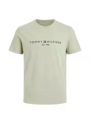 Tommy Hilfiger Logo-print Crew-neck T-shirt - Green