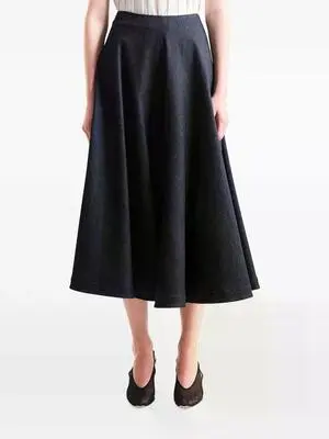 Altuzarra Varda Flared Midi Skirt - Blue