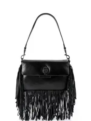 Kurt Geiger Oxford Fringe Drench Shoulder Bag - Black