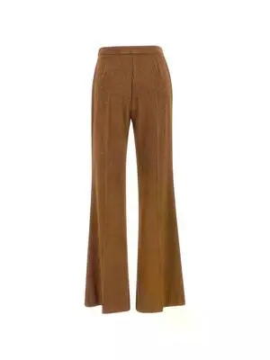 KAOS Chenille-effect Wide-leg Trousers