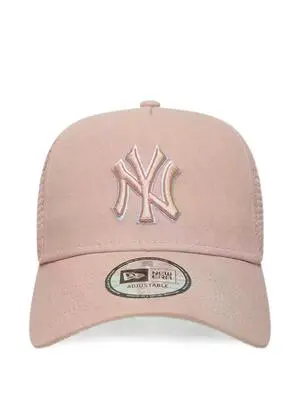 New Era Embroidered-logo Mesh-panel Trucker Cap - Pink