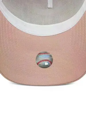 New Era Embroidered Logo Mesh Panel Trucker Cap - Pink