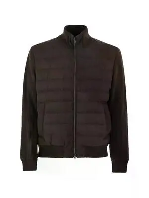 Herno Quilted-knit Padded Jacket - Brown