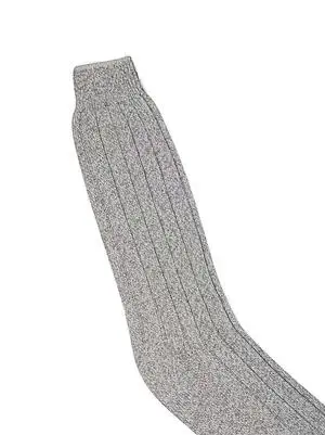 Eleventy Ribbed Knit Marl Socks