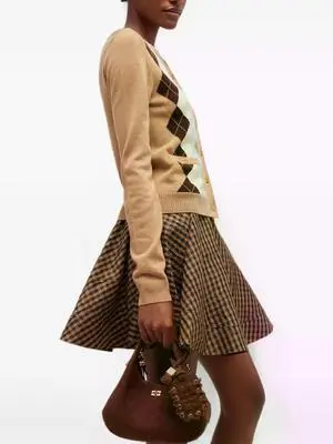 GANNI Suede Mini Tote Bag