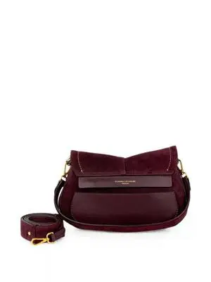 GIANNI CHIARINI Helena Suede Clutch Bag - Red