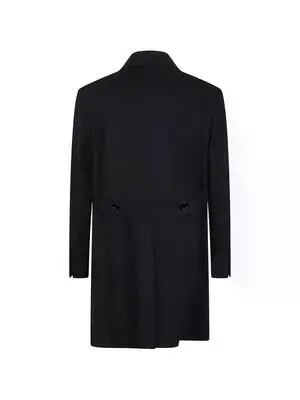Tagliatore Wool Double-breasted Coat - Blue