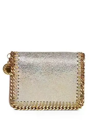 Stella McCartney Falabella Shaggy Deer Wallet - Silver