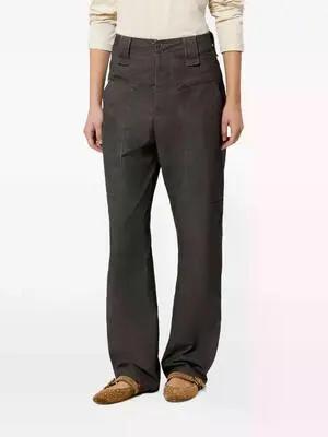 MARANT ETOILE Rhil Cotton Twill Straight Leg Trousers