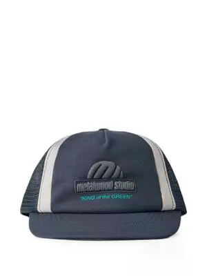 METALWOOD STUDIO King Of The Greens Mesh-panel Curved-brim Cap - Grey