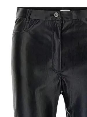 Andamane Axelle Leather-effect Cropped Trousers - Black