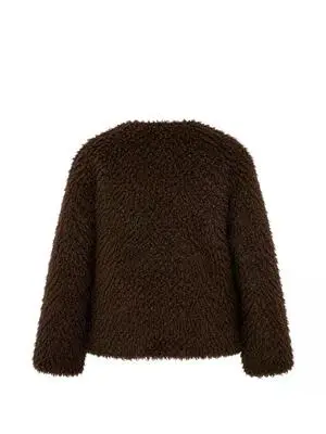 TWINSET Bouclé-knit V-neck Jacket