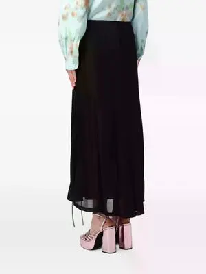 Moschino Floral Appliqué Midi Skirt