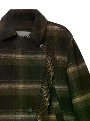 MARANT ETOILE Check Fringe-trim Jacket
