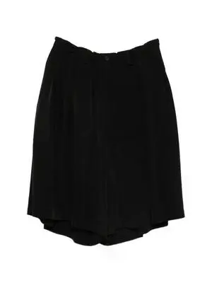 Yohji Yamamoto Pleated Wide-leg Shorts