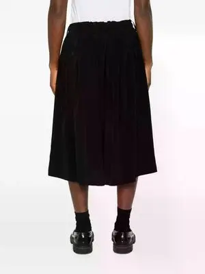 Yohji Yamamoto Pleated Wide-leg Shorts