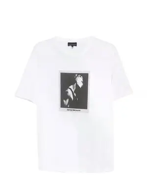 Emporio Armani Graphic-print T-shirt - White