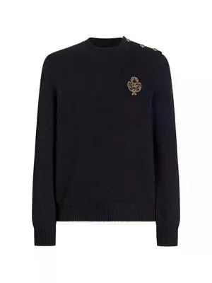 Dolce & Gabbana Smooth-knit Pullover - Blue