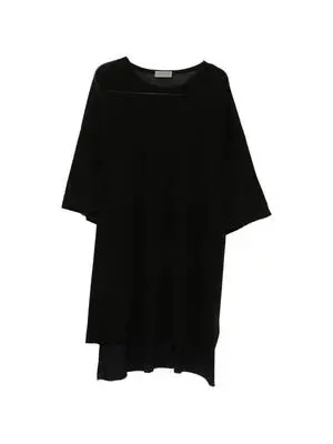 Yohji Yamamoto Oversized Side-slit T-shirt - Black