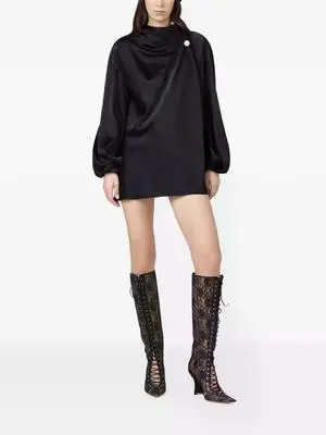Giuseppe Di Morabito Draped Crystal-embellished Mini Dress