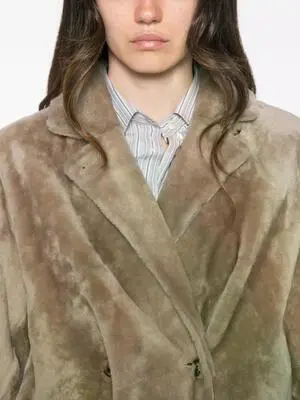 UTZON Double-breasted Reversible Shearling Coat