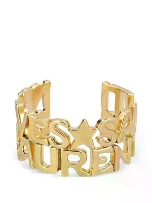 Saint Laurent Yves Cuff In Metal