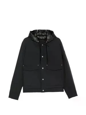Moose Knuckles Hooded Logo-patch Jacket