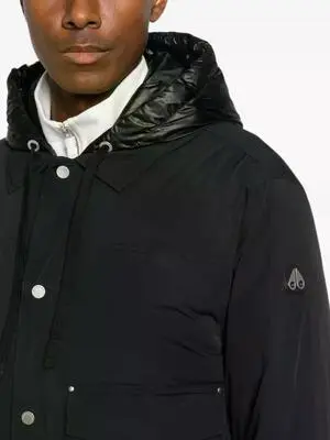 Moose Knuckles Hooded Logo-patch Jacket