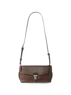 LEMAIRE Small Gear Bag In Leather - Brown