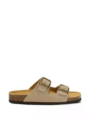 DR. SCHOLL'S SHOES Julien Buckle-fastening Suede Sandals - Neutrals