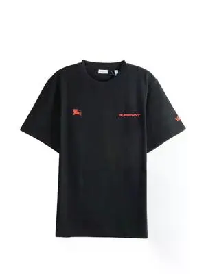 Burberry London Map Cotton T-shirt - Black