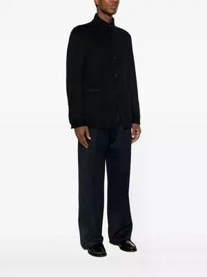 Zegna Mandarin-collar Patch-pocket Jacket