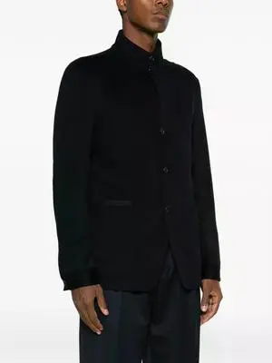Zegna Mandarin-collar Patch-pocket Jacket