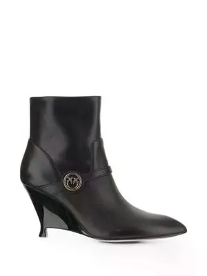 Pinko Love Birds Ankle Boots - Black