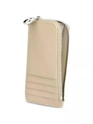 Loewe Pebble Coin Cardholder In Pebble Grained Calfskin - Neutrals