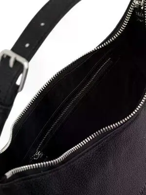 Moschino Logo-lettering Pebbled Shoulder Bag