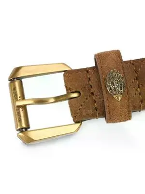 Kurt Geiger Eagle Head Quilted Belt - Brown