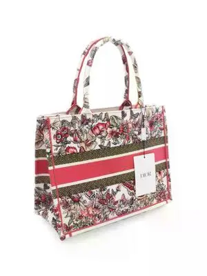 Dior 2010s Medium Book Tote Bag - White