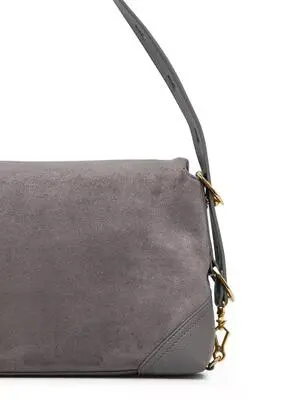 Moschino Logo-plaque Foldover Tote Bag - Grey