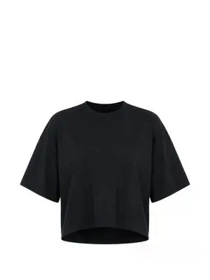 DONDUP Cropped Drop-shoulder T-shirt - Black